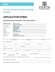 2024 YWPA application – Zonta Club of Berkshire County